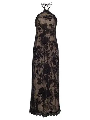 Cara Cara Andes Lace Maxi Dress - Black Chantilly Lace