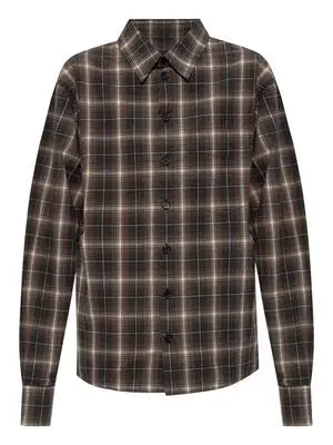 Dsquared2 Checkered Pattern Shirt Brown