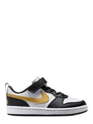 Nike Court Borough Low Recraft Metallic Gold Sneakers - Black/white