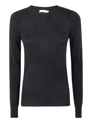 ABSOLUT CASHMERE Crew-neck Cashmere Sweater - Black