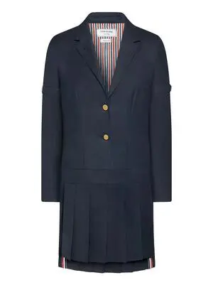 Thom Browne Super 120's Twill Mini Dress - Blue
