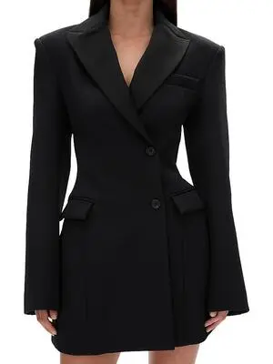 Rachel Gilbert Sergio Blazer Mini Dress Black