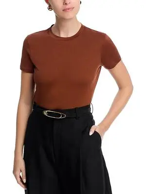 Theory Apex Tiny Tee - Caramel