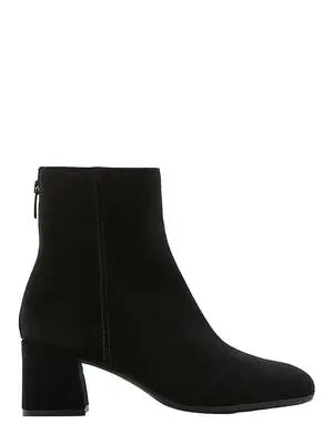 La Canadienne Suede Ankle Boots - Black