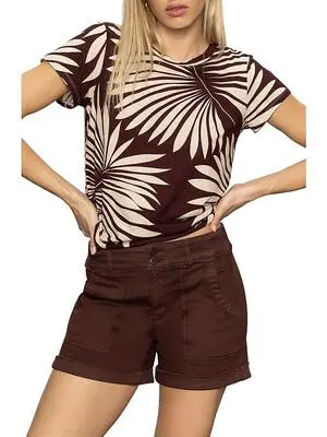 Sanctuary Sanctuary Organic Cotton Blend Printed Top Mesa Palm