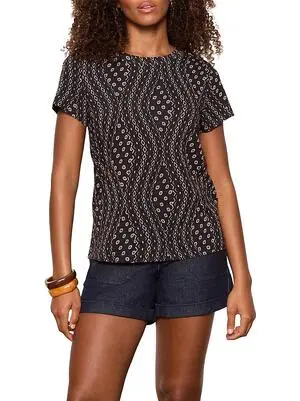 Sanctuary Organic Cotton Blend Printed Top - Rhythmic