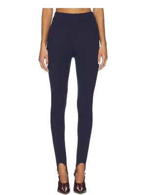 AYA MUSE Knit Stirrup Leggings - Navy