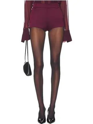 SANS FAFF Satin Hot Pants - Bordeaux