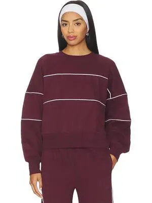 Beyond Yoga Luxe Fleece Piper Oversized Sweatshirt - Dark Cherry
