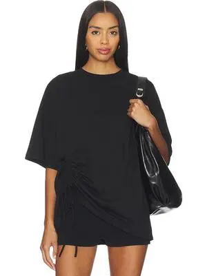 Superdown Piper Ruched Top - Black