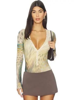 AFRM Harris Bodysuit - Fish Scale Swirl