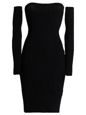 HAVEONE Mini Dress With Detachable Sleeves - Black
