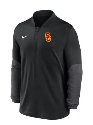 Nike Usc Dri-fit College Half-zip Top - Black