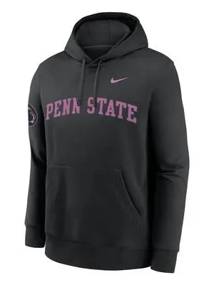 Nike Penn State Sideline Club Pullover Hoodie - Black