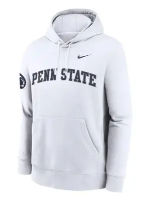 Nike Penn State Sideline Club College Pullover Hoodie - White