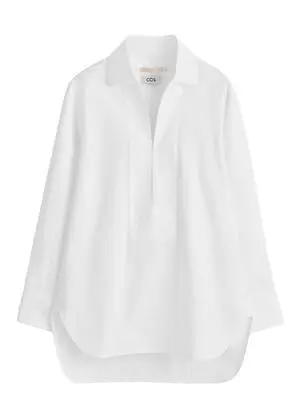 Cos Exaggerated Cotton Shirt - White