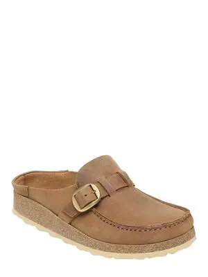 BIRKENSTOCK Buckley Natural Leather Clogs Cognac