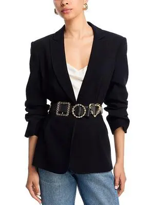 Cinq À Sept Cheyenne Belted Blazer - Black