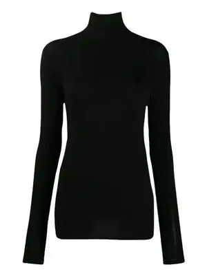 Majestic Filatures Turtleneck Top - Noir