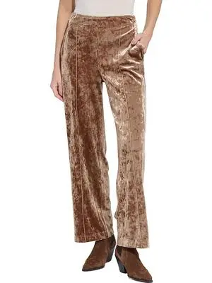 Lyssé Shay Crushed Velvet Pants - Lux Camel