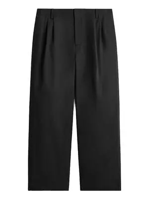 Cos Pleated Wide-leg Pants - Black