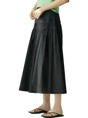 Theory Accordion Pleated Skirt - Black