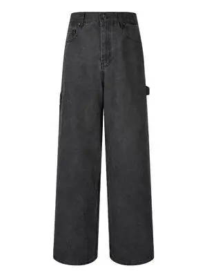 STUDIO TOMBOY Washed Cotton Jeans - Black