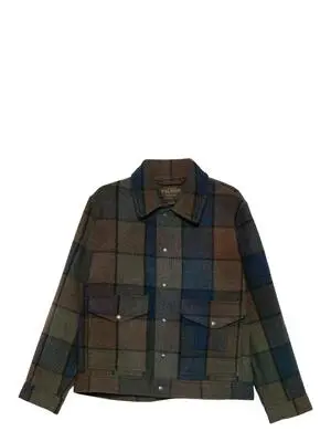 Filson Checked Wool-blend Jacket - Blue