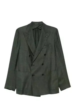 Tagliatore Virgin Wool Blazer - Green