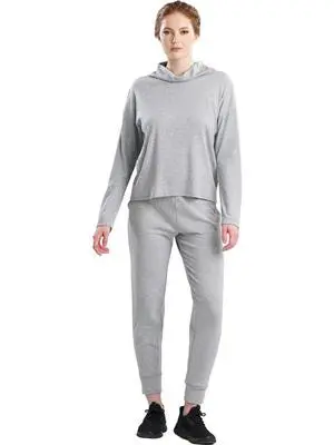 Natori Jersey Essentials Long Sleeve Top - Grey