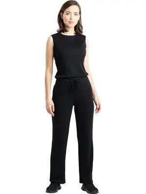 Natori Jersey Essentials Straight Leg Pants - Black