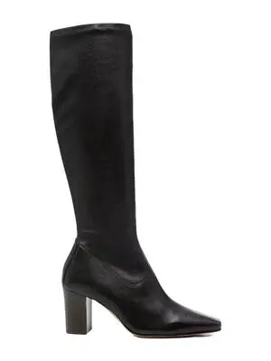 JUDE Leather Knee High Boots - Black