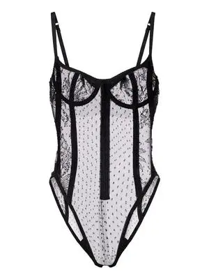 Dolce & Gabbana Lace Bodysuit - Black