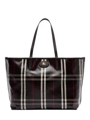 Burberry Highlands Medium Jacquard Tote Bag - Brown