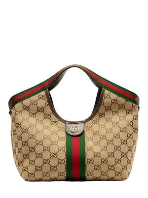 GUCCI Giglio GG Canvas Small Tote Bag