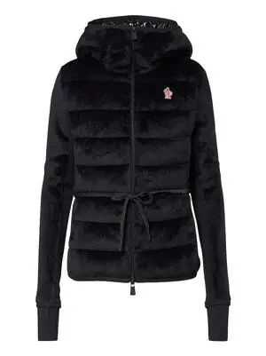 Moncler Down Paneled Cardigan - Black