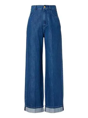 Max Mara High-rise Wide-leg Jeans - Blue