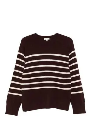 YERSE Striped Crew Neck Sweater