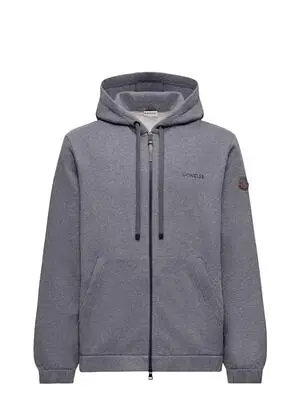 Moncler Hooded Zip Sweatshirt - Grey