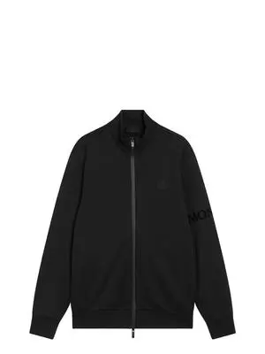Moncler Cotton Zip Hoodie - Black