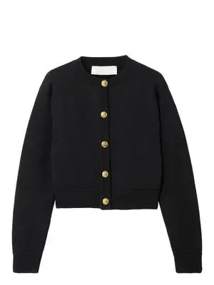 DESTREE Deborah Cropped Wool Cardigan