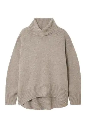 Arch4 World's End Oversized Cashmere Turtleneck Sweater - Neutrals