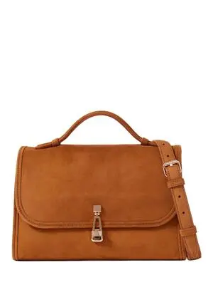 Gabriela Hearst Leonora Medium Suede Tote - Brown