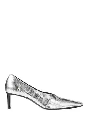 Khaite Cecilia Metallic Leather Pumps - Silver