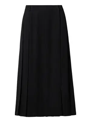 TOTEME Pleated Crepe Maxi Skirt - Black
