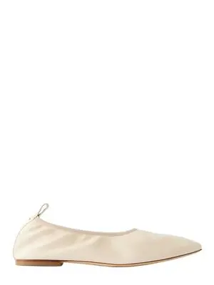 AeydĒ Nomi Leather Ballet Flats - Cream