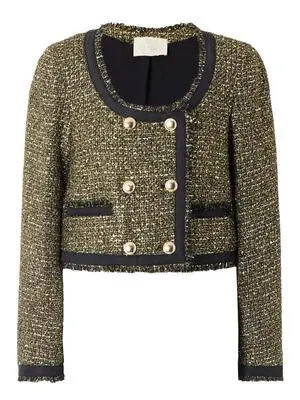 Ulla Johnson Anisa Double-breasted Tweed Jacket - Multi