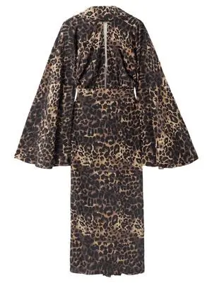 Johanna Ortiz Leopard-print Silk-blend Maxi Dress - Animal Print