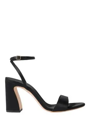 LOEFFLER RANDALL Malia Satin Sandals - Black