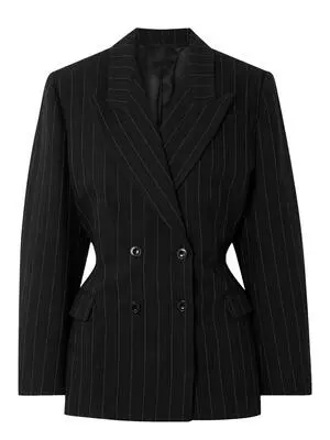 Isabel Marant Maia Pinstriped Blazer - Black